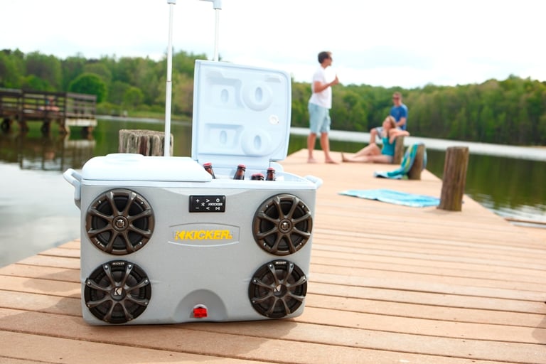 Installing a digital sound system in a cooler