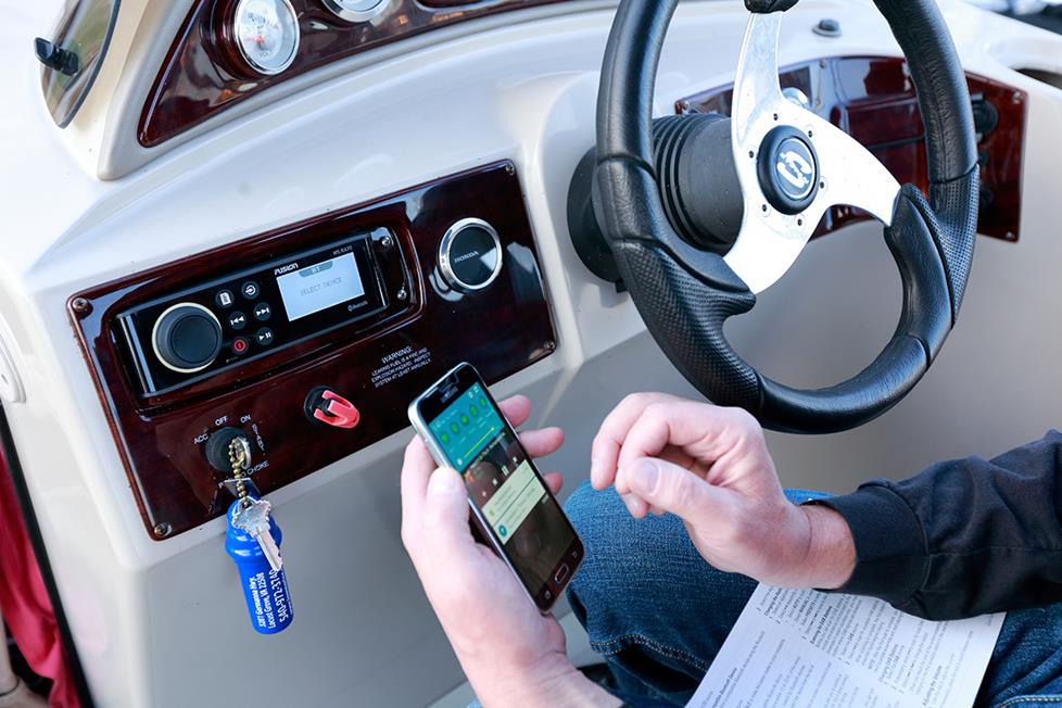 Installing a stereo system on a pontoon boat