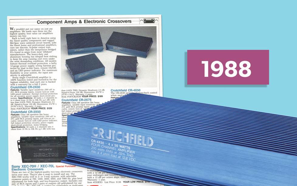 50 years of car amplifiers