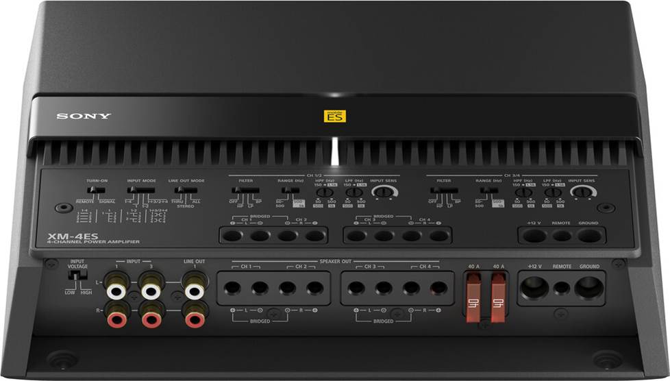 Sony XM-4ES Mobile ES™ Series 4-channel car amplifier — 100 watts RMS x ...