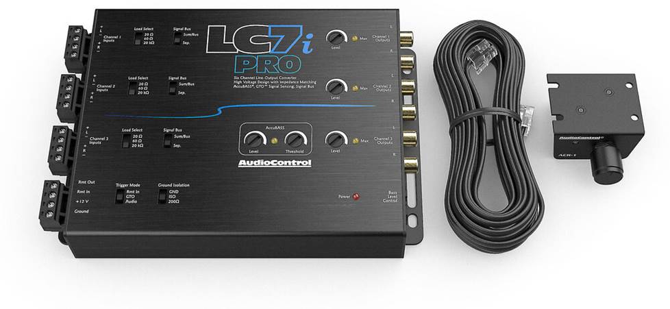 AudioControl LC7iPRO Line Output Converter 6-channel LOC with AccuBASS ...