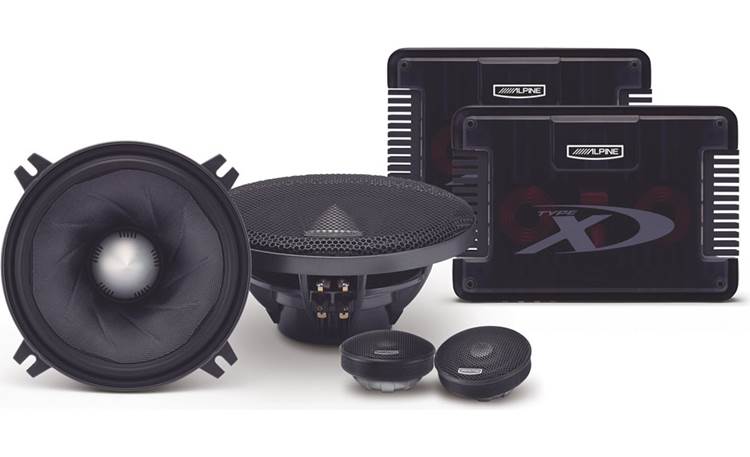 Alpine SPX-13PRO Type-X Pro Series 5-1/4" component speaker system at ...