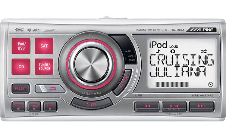 Alpine CDA-118M Marine CD receiver at Crutchfield Canada