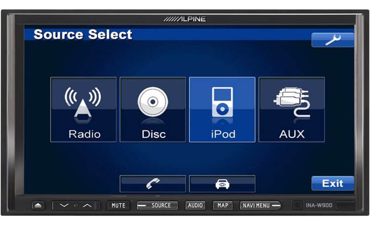 Alpine INA-W900 Navigation receiver at Crutchfield Canada
