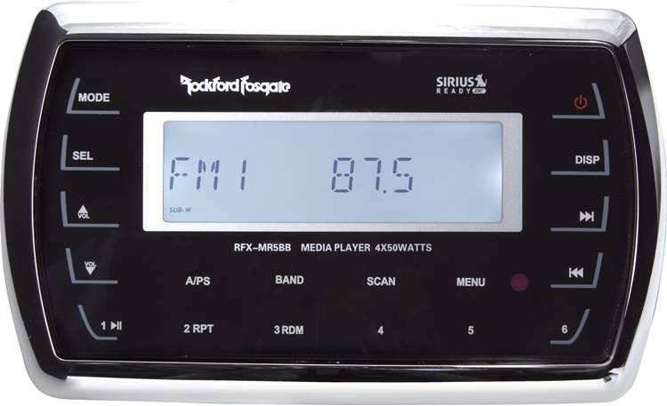 Rockford Fosgate RFXMR5BB Wired marine remote control for the RFX3000 ...
