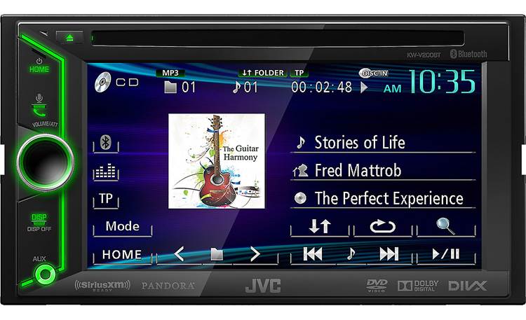 JVC Arsenal KW-V200BT DVD receiver at Crutchfield Canada