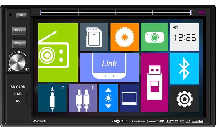 Axxera AV614BH DVD receiver at Crutchfield Canada