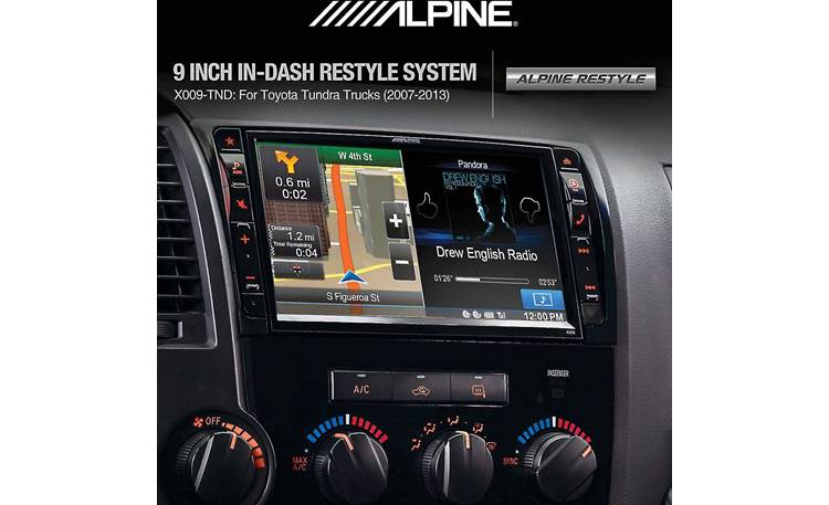 Alpine X009-TND In-Dash Restyle System Navigation receiver — custom-fit ...