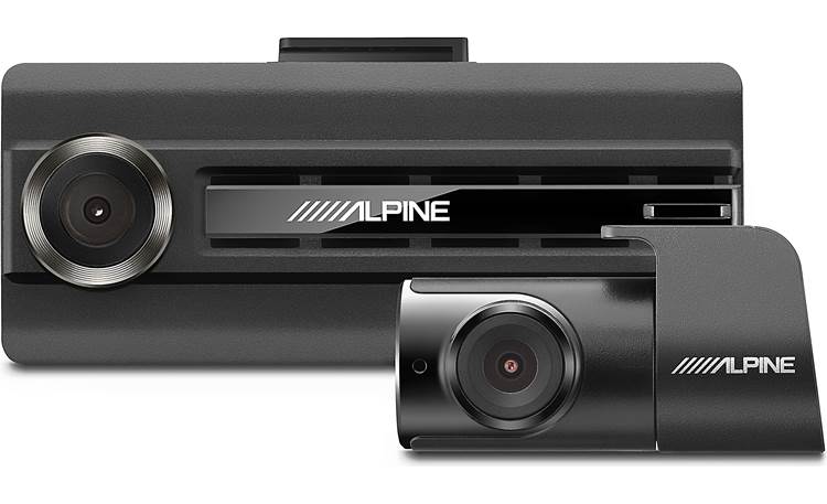 Alpine DVR-C310R HD dash cam with Wi-Fi and included rear-view cam at ...