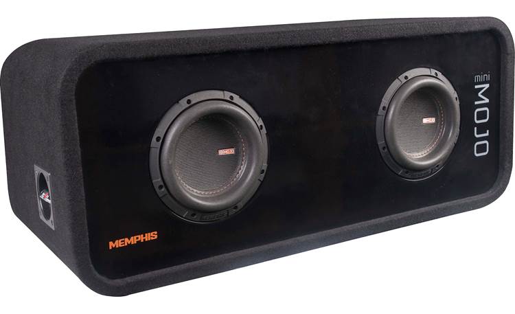 Memphis Audio MJME6D1 Mojo Mini Series ported enclosure with two 6-1/2 ...