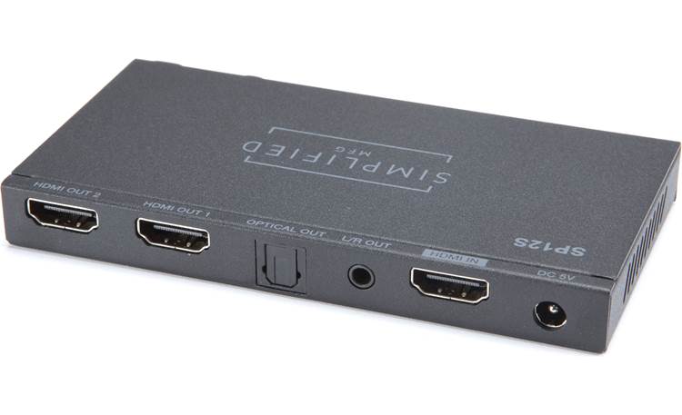 Simplified MFG SP12S 4K-compatible HDMI splitter (1 in/2 out) with scaling outputs at ...