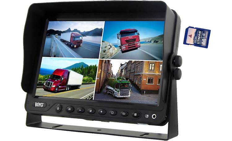 Boyo VTM7012QFHD 7" HD monitor with four camera inputs and DVR ...