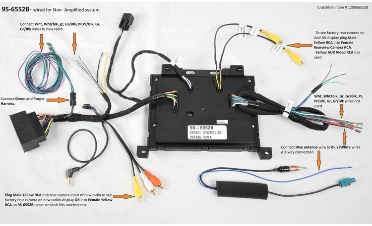 Metra 95-6552B Dash and Wiring Kit (Matte black) Install a new car ...