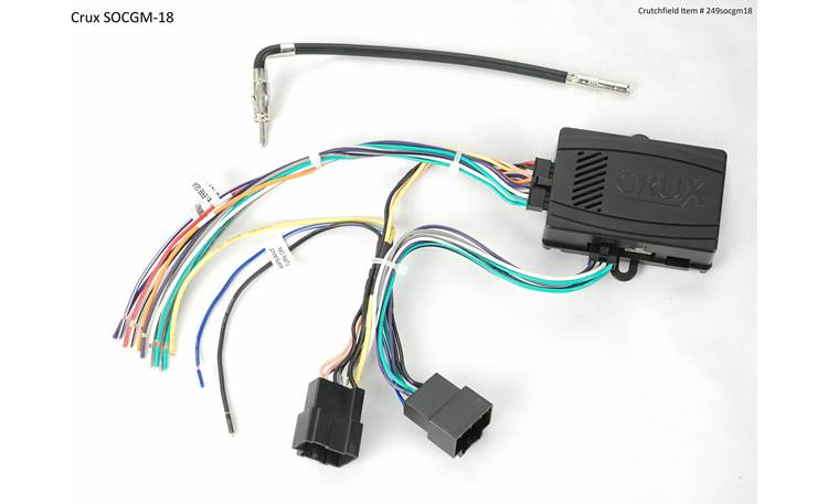 CRUX SOCGM-18 Wiring Interface Connect a new car stereo and retain ...