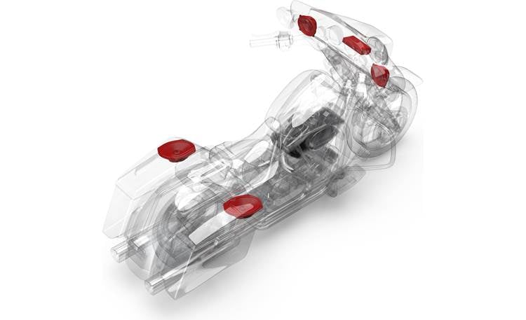 Rockford Fosgate HD9813SG-STG3 Stage 3 audio kit for select 1998-2013 Harley-Davidson Street ...