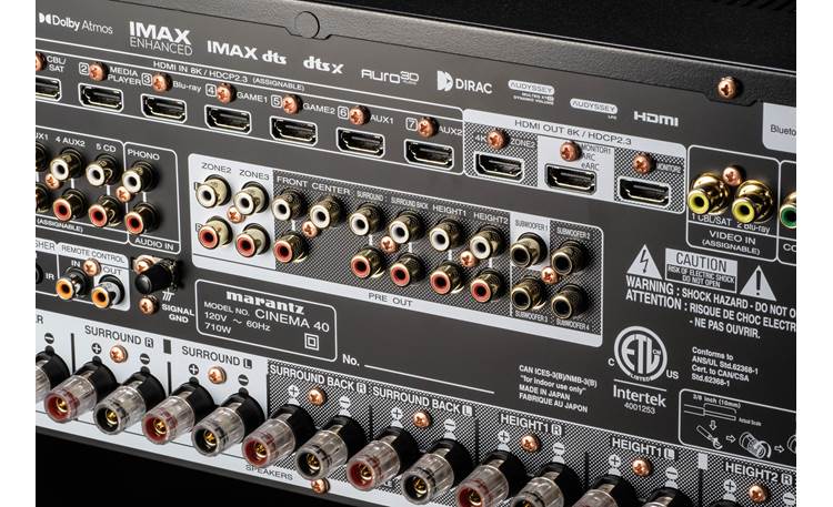 Marantz Cinema 40 (Black) 9.4-channel home theatre receiver with Dolby ...