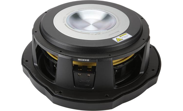 Alpine RS-W10D2 R-Series shallow-mount 10" subwoofer with dual 2-ohm voice coils at Crutchfield ...