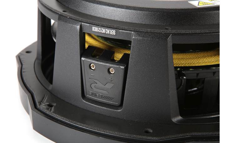 Alpine RS-W10D2 R-Series shallow-mount 10" subwoofer with dual 2-ohm voice coils at Crutchfield ...