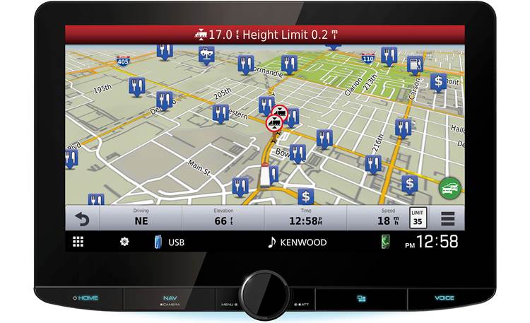 Kenwood DNR1008RVS Digital multimedia receiver with built-in navigation ...