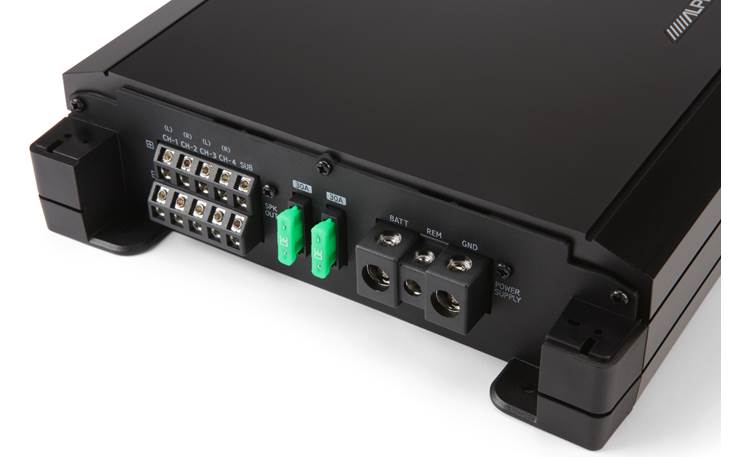 Alpine S2-A55V S-Series 5-channel car amplifier — 40 watts RMS x 4 at 4 ohms + 300 watts RMS x 1 ...