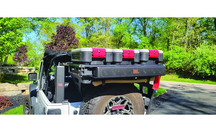 JBL Rallybar XL Powered 35" Bluetooth® 8-speaker sound bar with LED ...