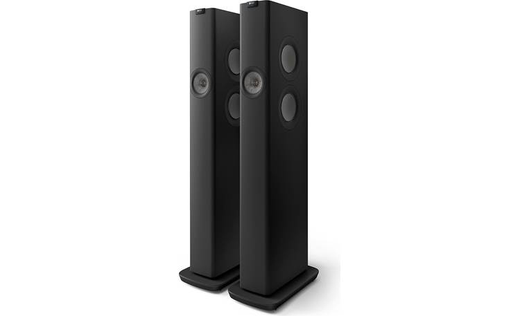 KEF LS60 Wireless (Carbon Black) Powered stereo speakers with Wi-Fi ...