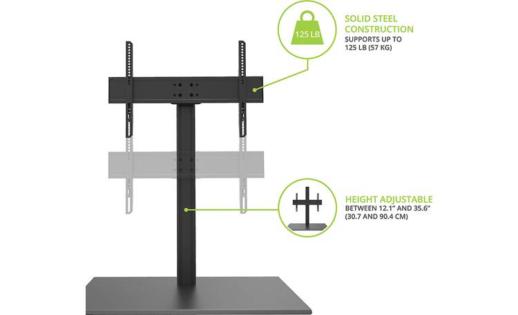 Kanto TTS150 Tabletop stand for TVs 42" to 86" at Crutchfield Canada