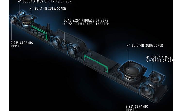 Klipsch Flexus CORE 200 (Black) Powered 3.1.2-channel Dolby Atmos ...
