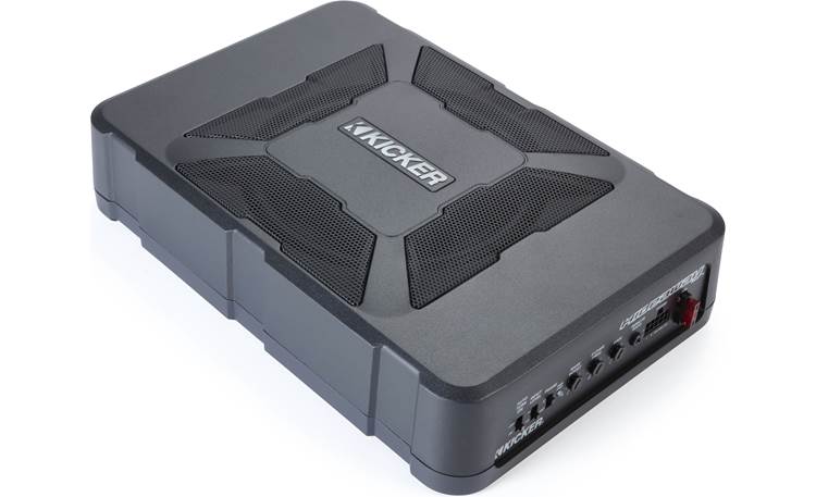 Kicker 51HS8 Hideaway™ compact powered subwoofer with 8" sub and 150 ...