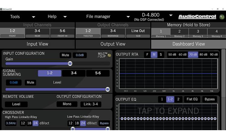 AudioControl DM-810 Digital Signal Processor DSP with 8 inputs and 10 ...