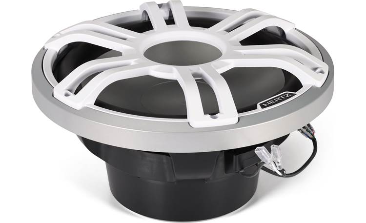 Hertz Marine HMS 12 S2-LD-S (Silver/White) 12" 2-ohm marine subwoofer with RGB LED lighting ...